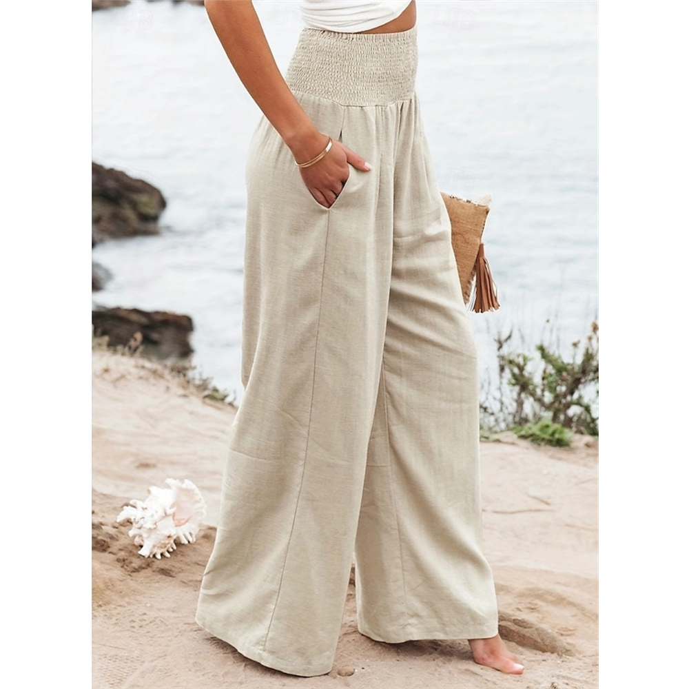 PANTALONE ATINA - boja peska – Dushka